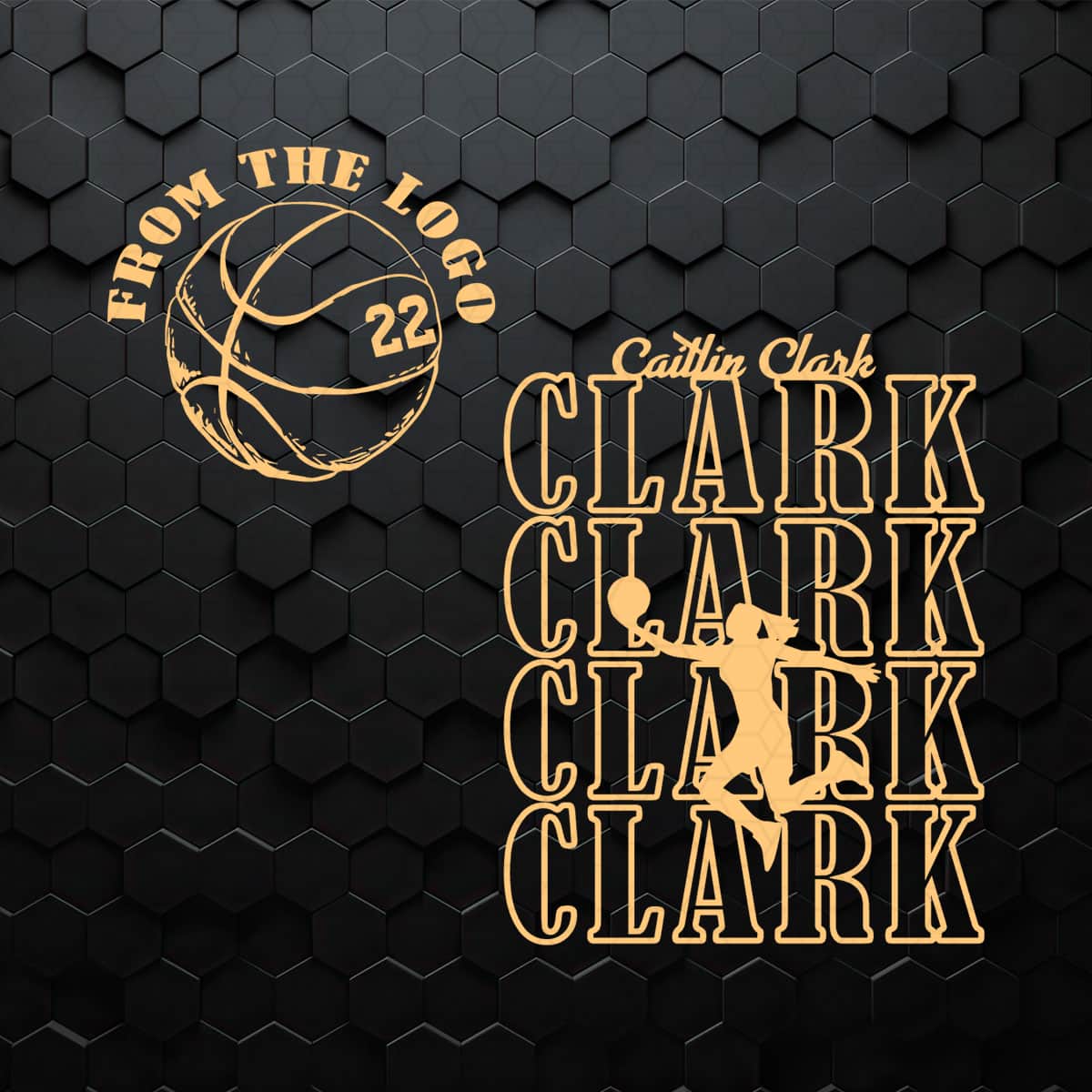 Caitlin Clark Basketball From The Logo 22 SVG | Inspire Uplift