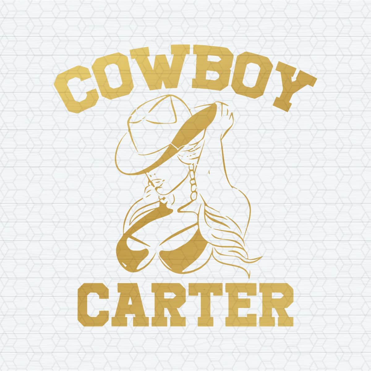 Retro Beyonce Cowboy Carter New Album SVG | Inspire Uplift