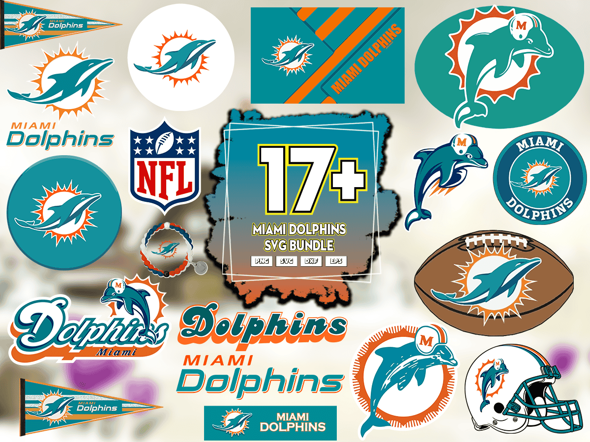 17 Files Miami Dolphins Svg Bundle, Dolphins Vector, Dolphin | Inspire ...
