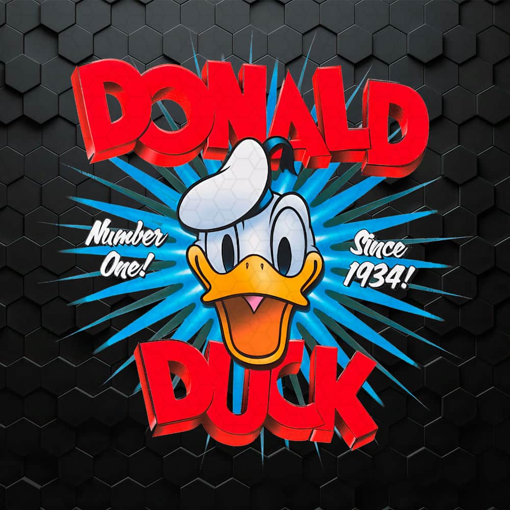 Donald Duck Number One Since 1934 90th Birthday PNG | Inspire Uplift