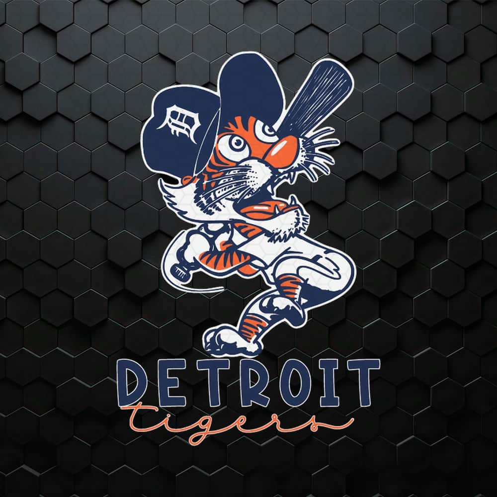 Retro Detroit Tigers Mascot SVG | Inspire Uplift