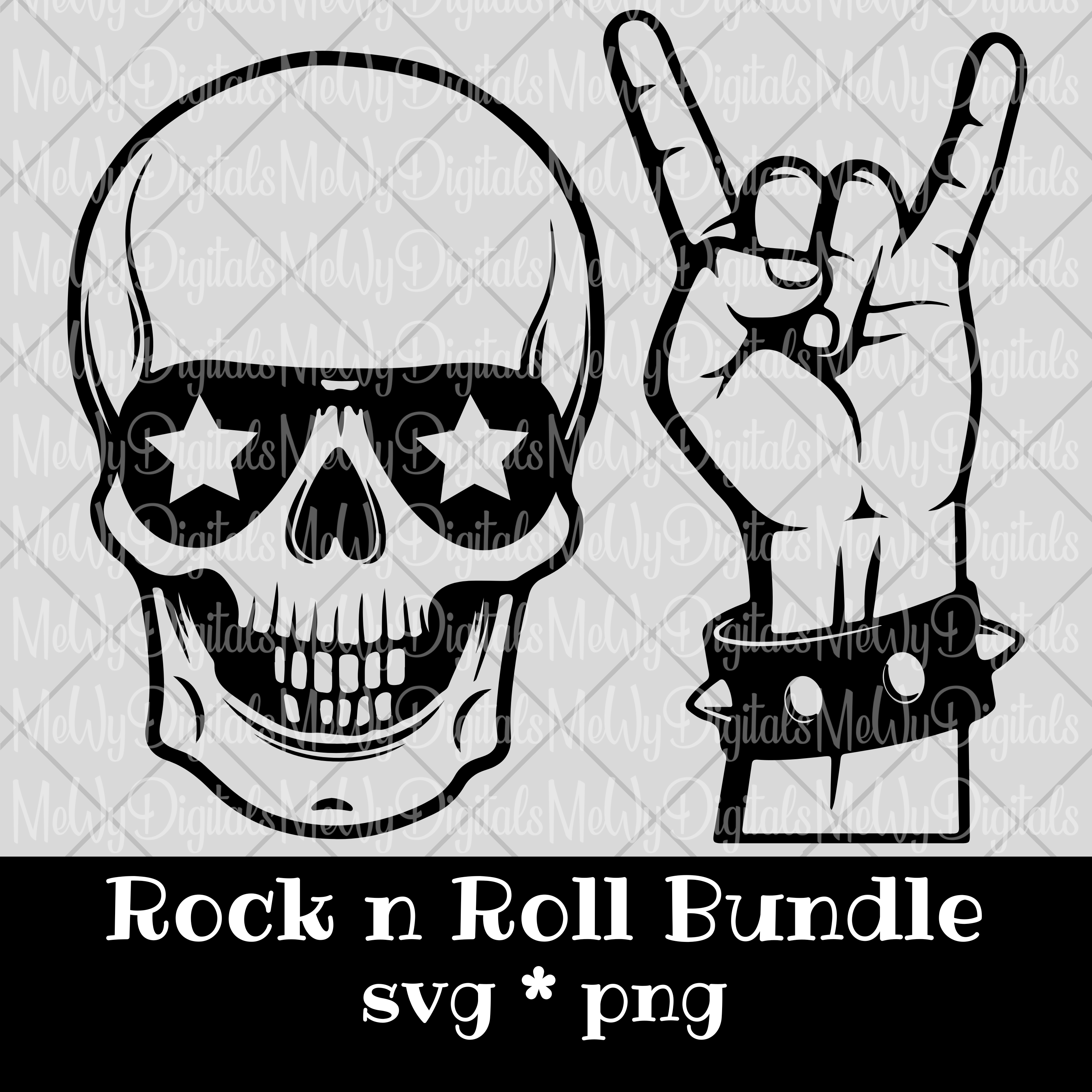 Heavy Metal SVG PNG Bundle | Inspire Uplift