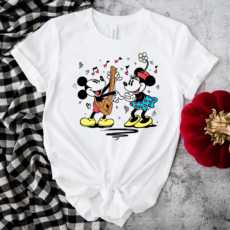 Mickey and Minnie Singing Valentine Shirt | Inspire Uplift