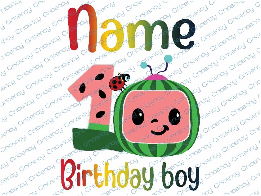 Cocomelon Personalized Name Birthday Boy png svg, Cocomelon | Inspire ...