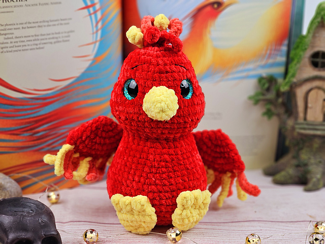 Flare the Phoenix Crochet Pattern, PDF Crochet Pattern Amigu | Inspire ...