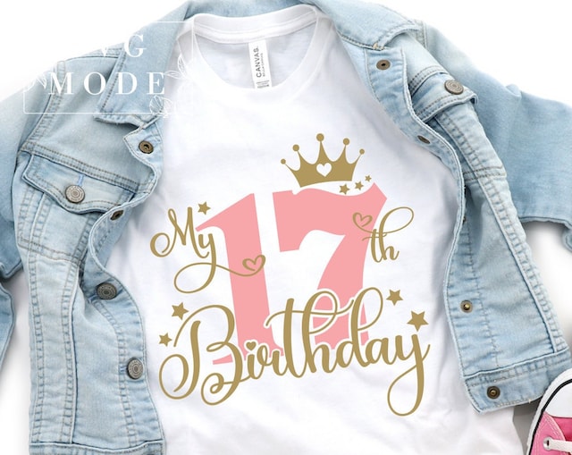17th Birthday SVG PNG, 17th Birthday Svg, Birthday Svg, 17th - Inspire ...