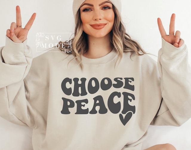 Choose Peace SVG PNG PDF, Peace Support Svg, I Choose Peace | Inspire ...