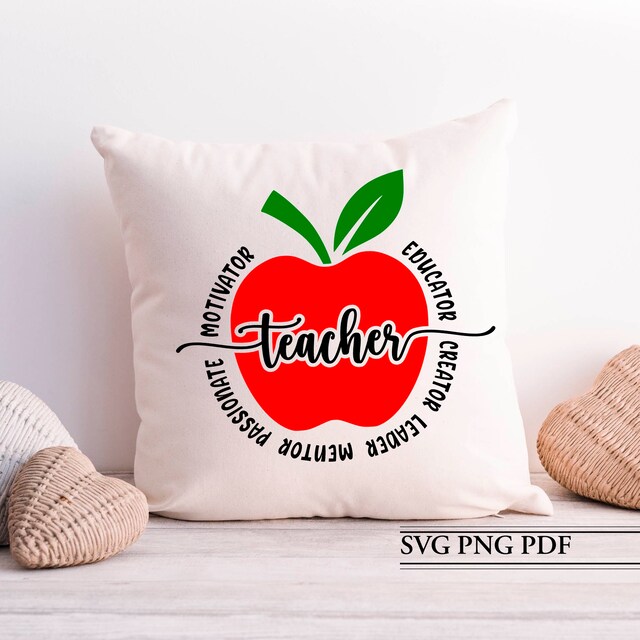 Teacher Appreciation SVG PNG PDF, Teacher Appreciation Gift, - Inspire ...