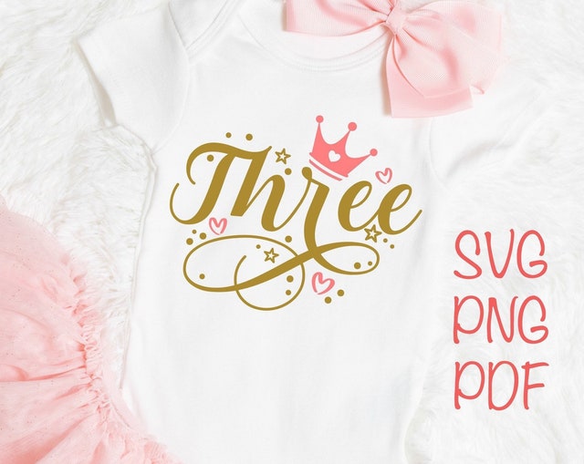Third Birthday SVG PNG PDF , 3rd Birthday Svg, Birthday Svg, | Inspire Uplift
