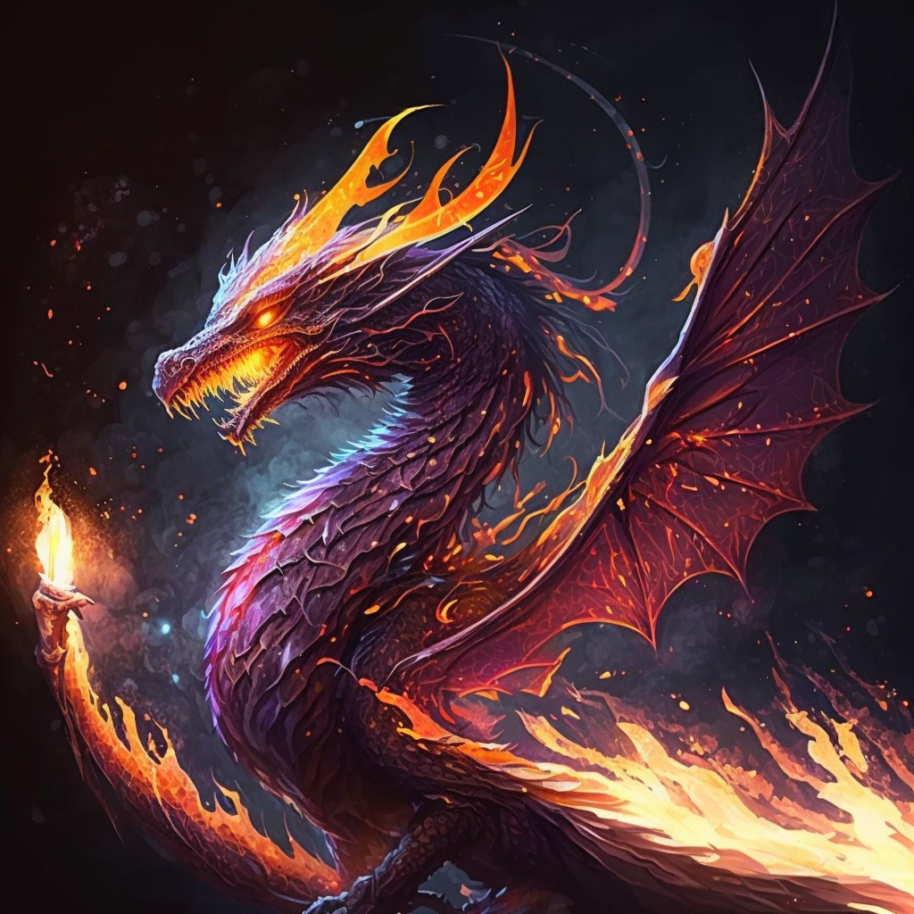 Fantasy fire dragon | Inspire Uplift