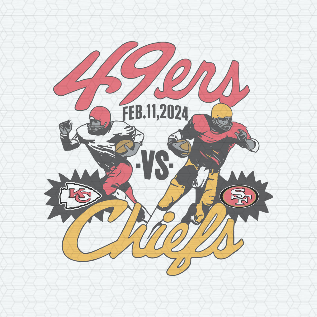 Super Bowl Lviii 49ers Vs Chiefs 2024 SVG | Inspire Uplift