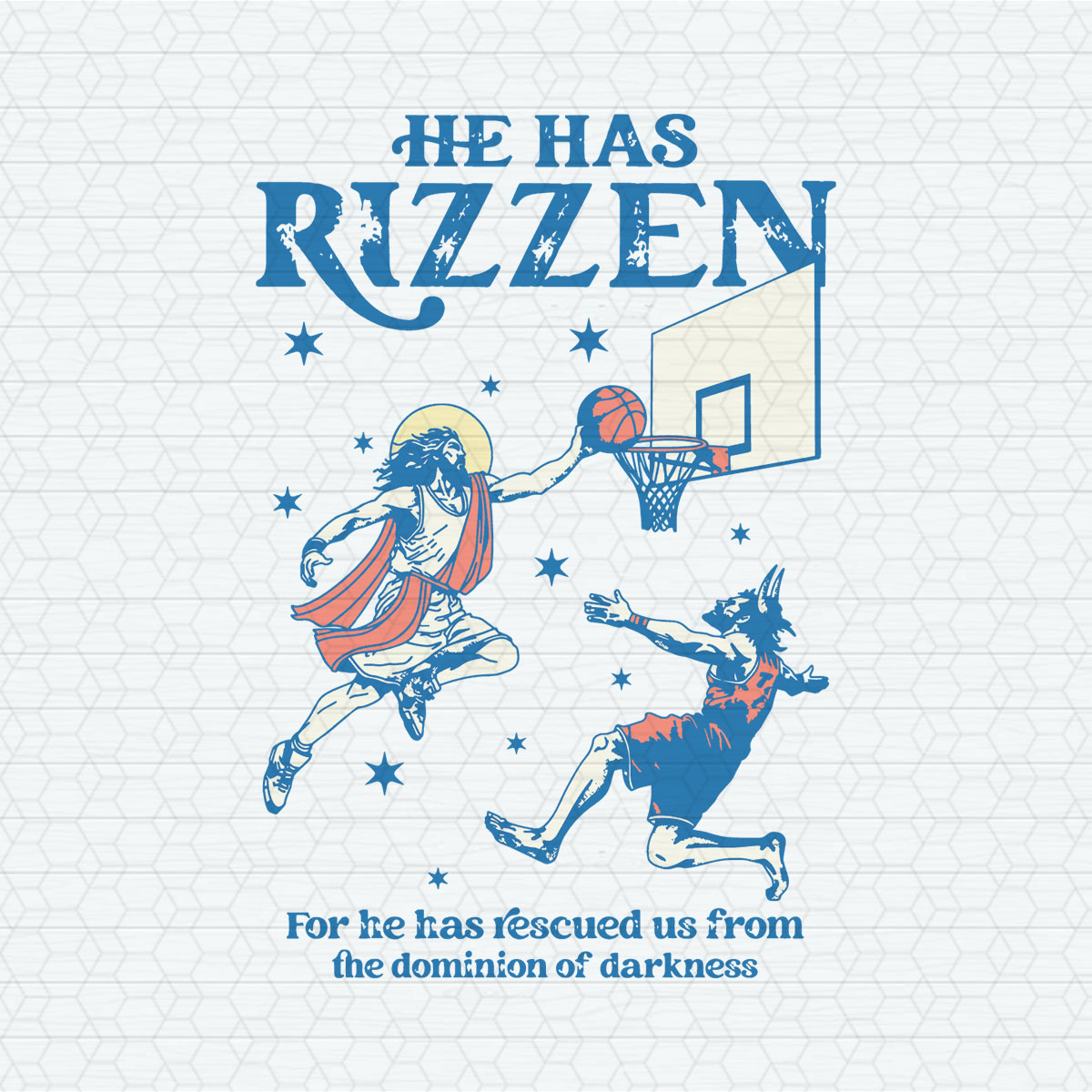 He Has Rizzen Retro Christian Religious Meme SVG | Inspire Uplift