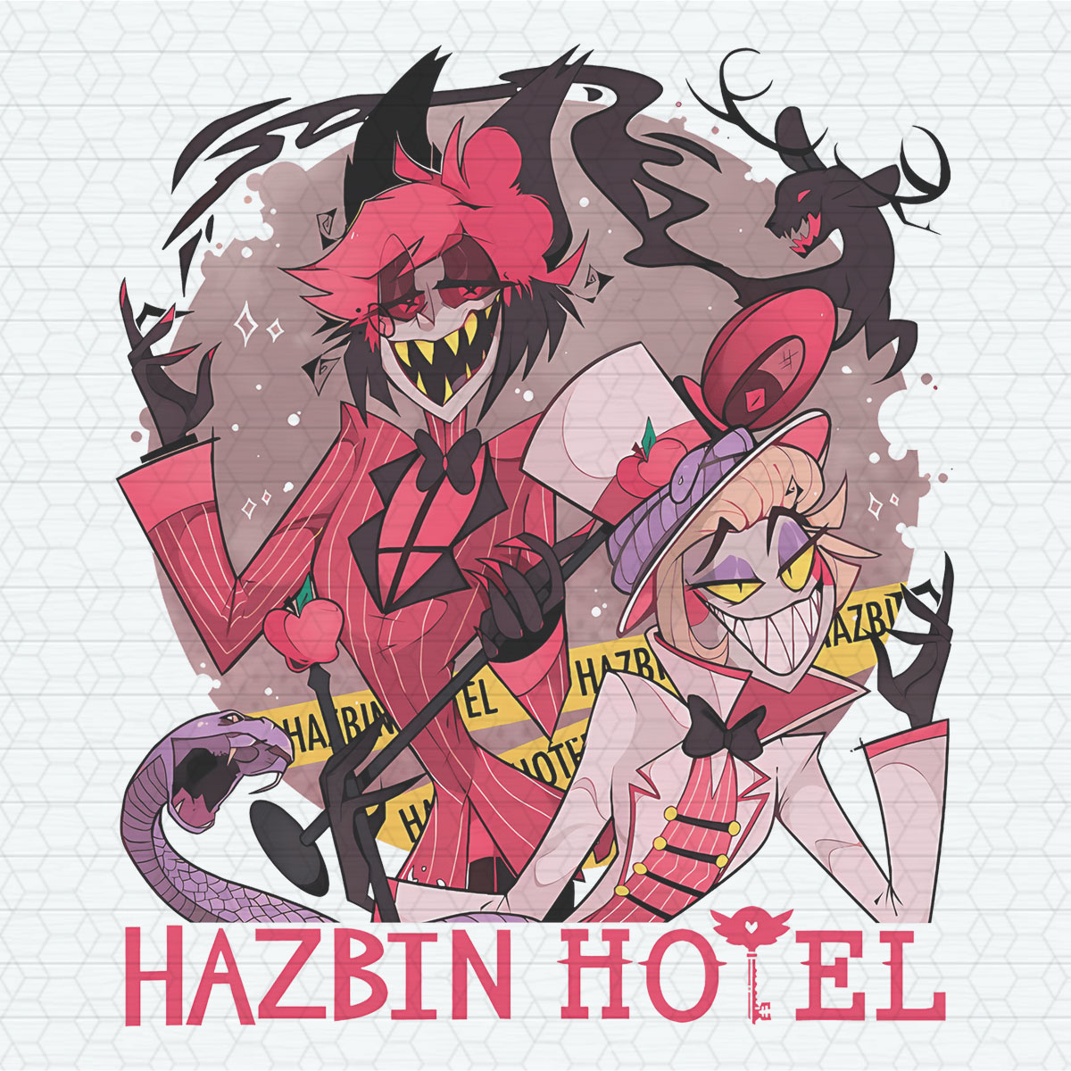 Hazbin Hotel Dreadful Alastor And Lucifer PNG | Inspire Uplift