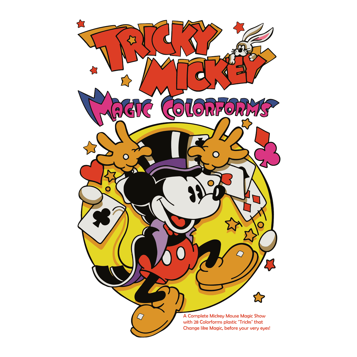 Tricky Mouse Cartoon Magic Colorforms SVG File For Cricut - Inspire Uplift