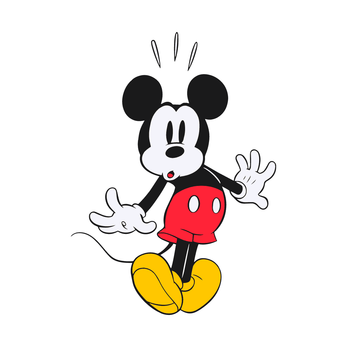 Surprised Mickey Mouse Disney Funny SVG Cutting File | Inspire Uplift
