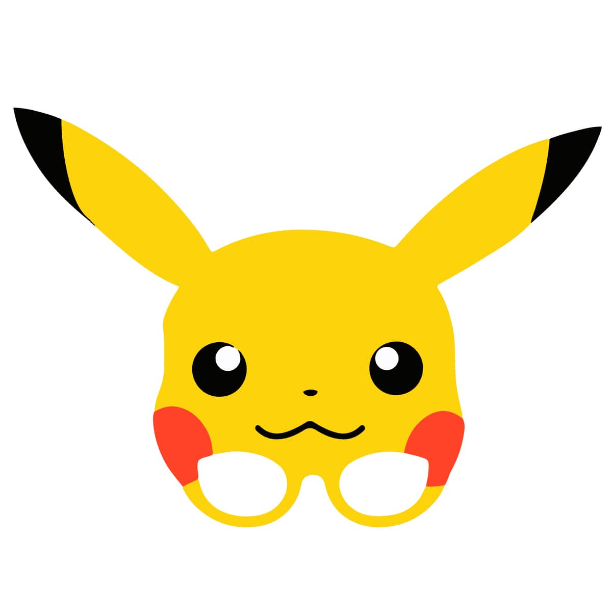 Pikachu Mask SVG Anime SVG Pokmon SVG | Inspire Uplift