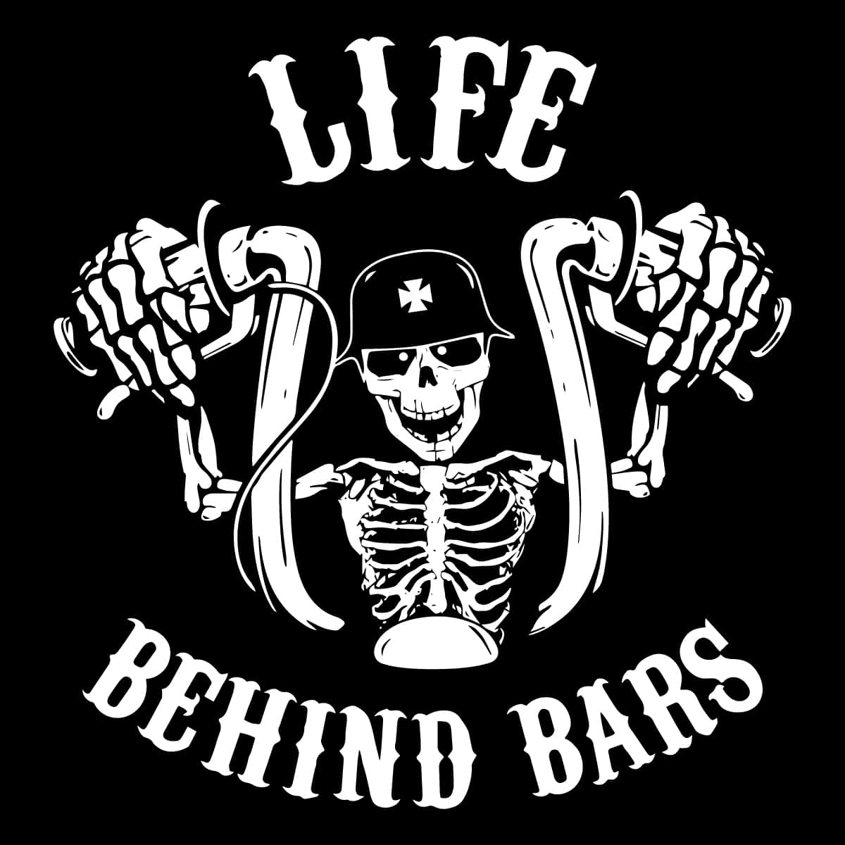 Skeleton Life Behind Bars SVG Skeleton Drive Motorcycle SVG | Inspire ...