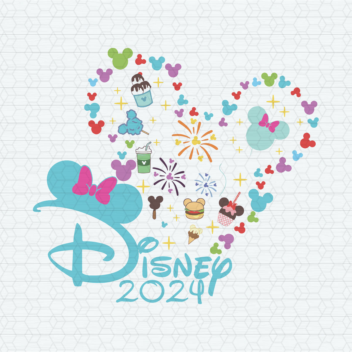 Groovy Disney 2024 Besties Vacation SVG - Inspire Uplift