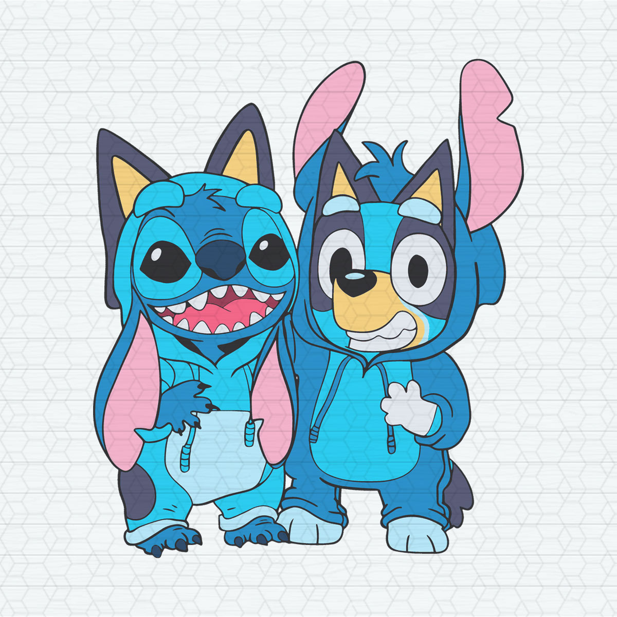 Funny Disney Stich Bluey Dog SVG | Inspire Uplift