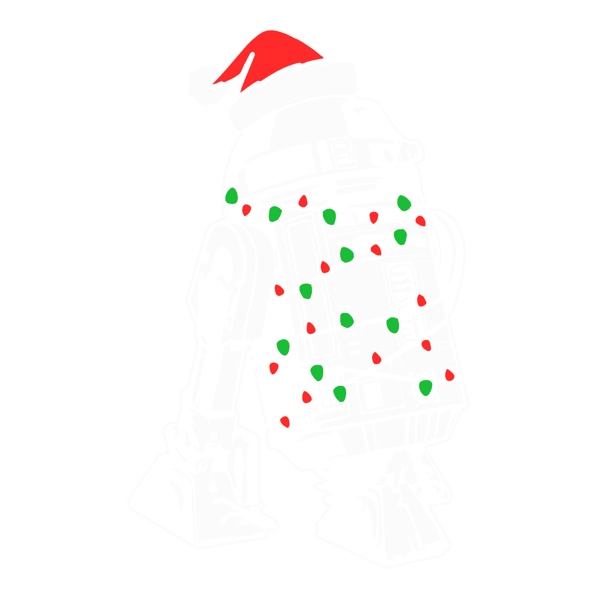 Christmas Star Wars Character R2 D2 SVG | Inspire Uplift