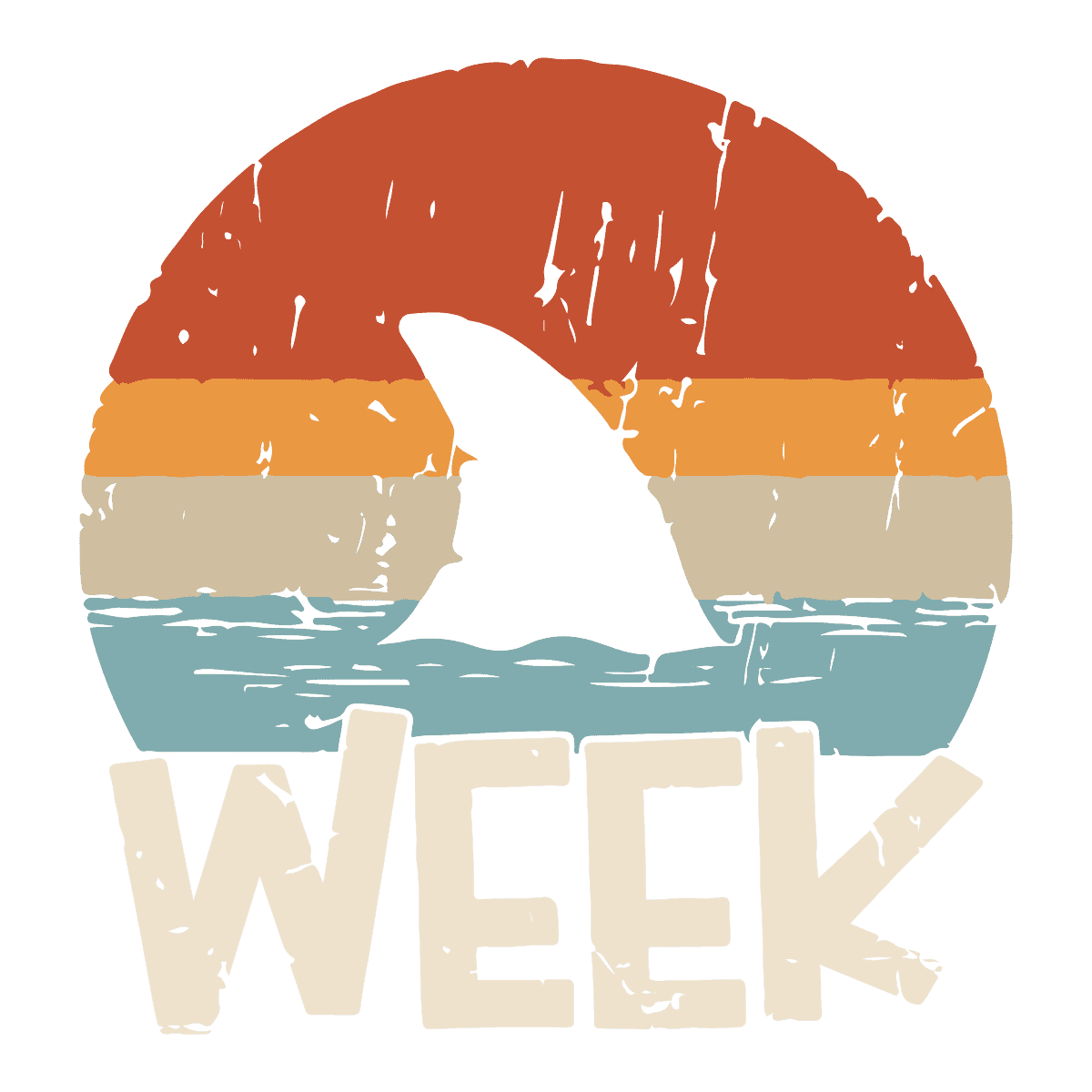 Shark Week Vintage Save The Sharks SVG Cutting File - Inspire Uplift