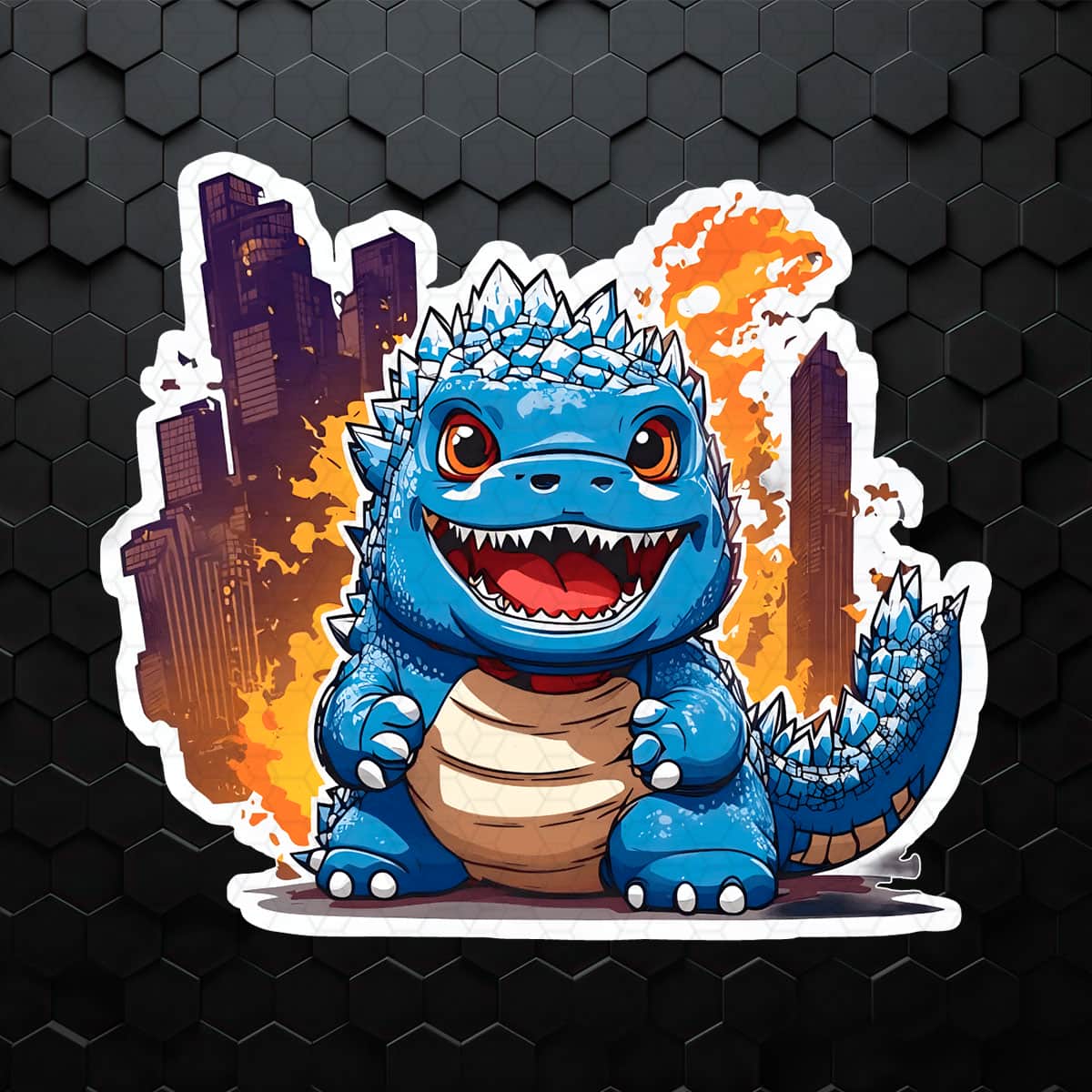Cute Godzilla Chibi Monster PNG | Inspire Uplift