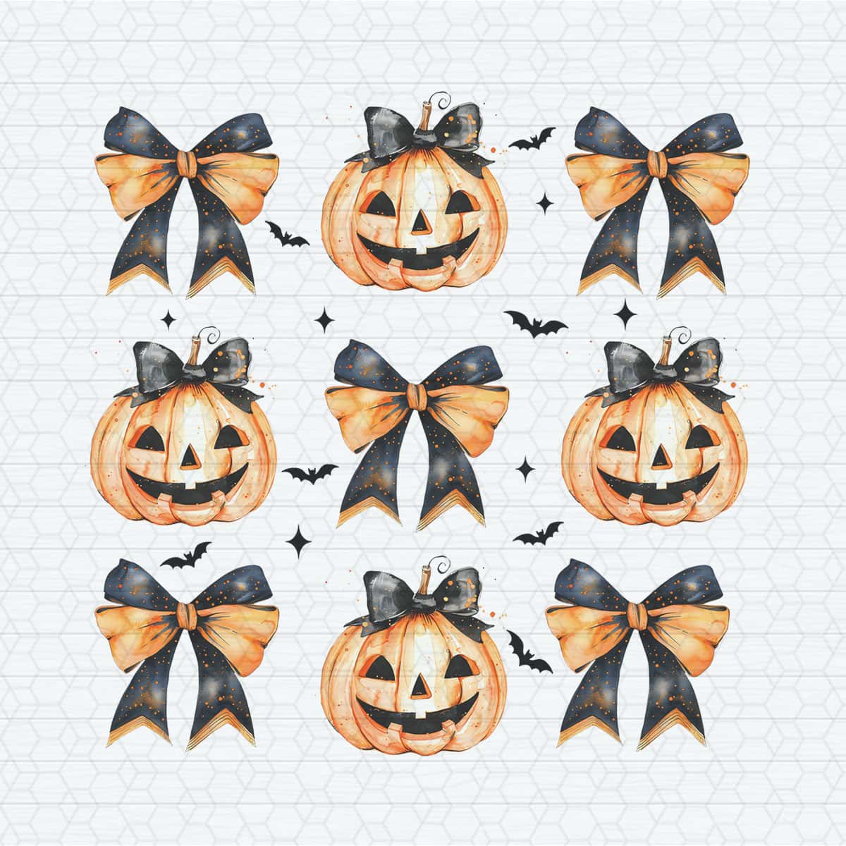 Halloween Pumpkin Coquette Bow Spooky Season PNG | Inspire Uplift