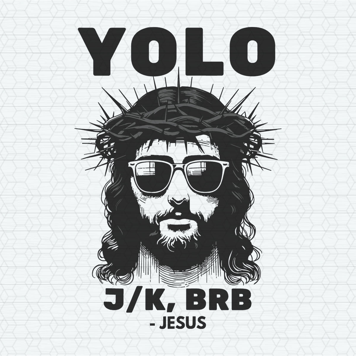 Funny Easter Yolo Brb Christian SVG - Inspire Uplift