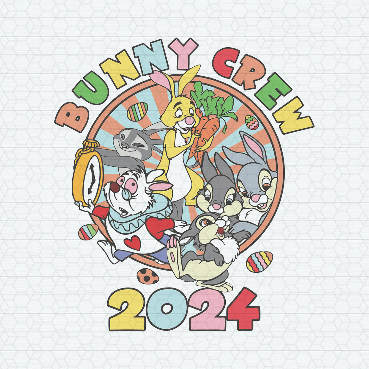 Bunny Crew 2024 Easter Day Friends SVG | Inspire Uplift