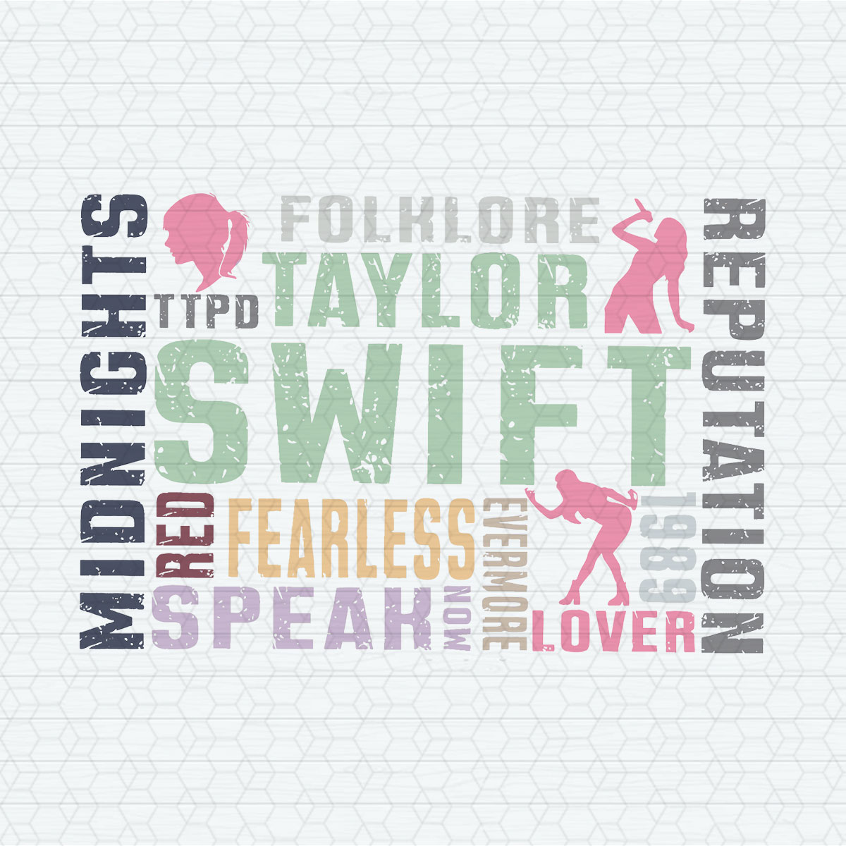 Taylor Swift Fearless Folklore Albums SVG | Inspire Uplift
