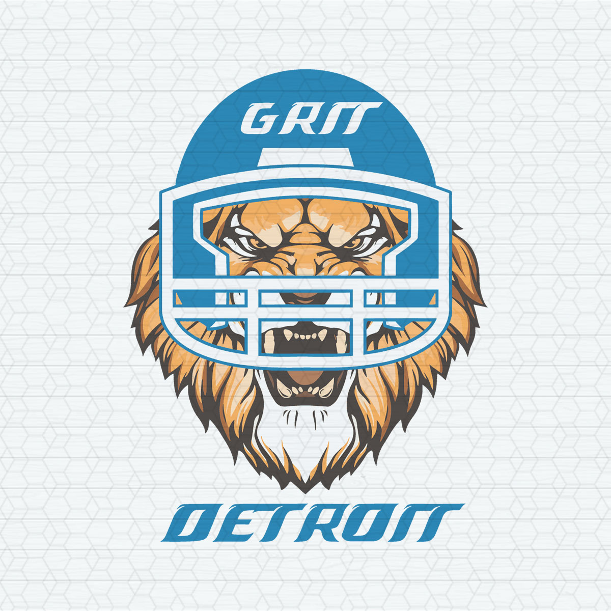 Grit Detroit Lions Football PNG | Inspire Uplift