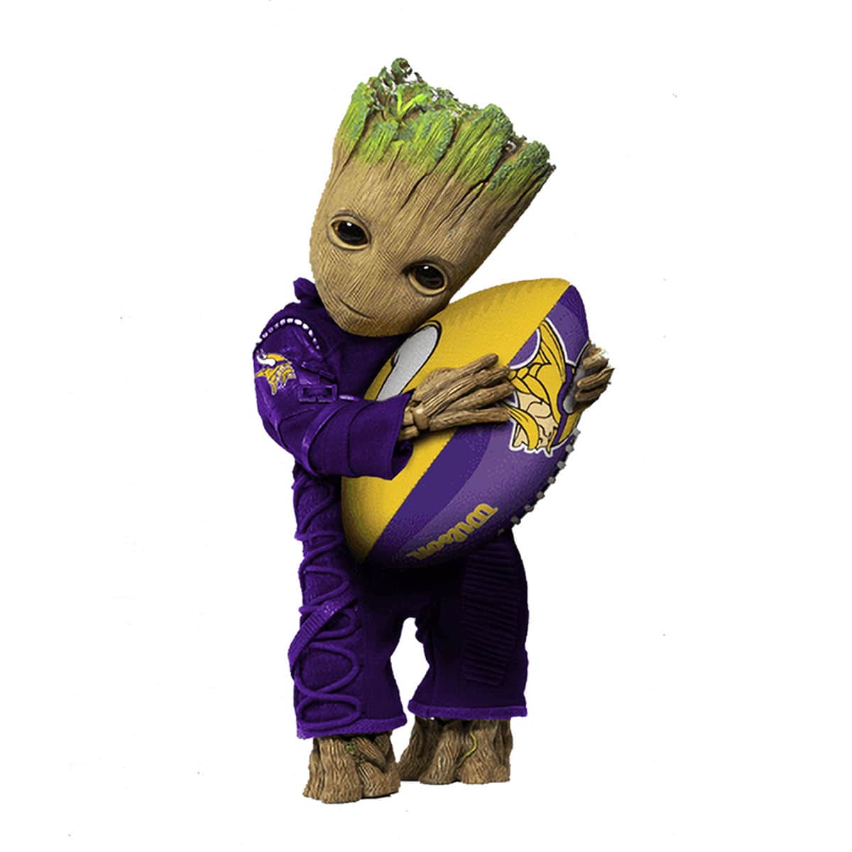 Baby Groot Minnesota Vikings Logo PNG Nfl Football - Inspire Uplift