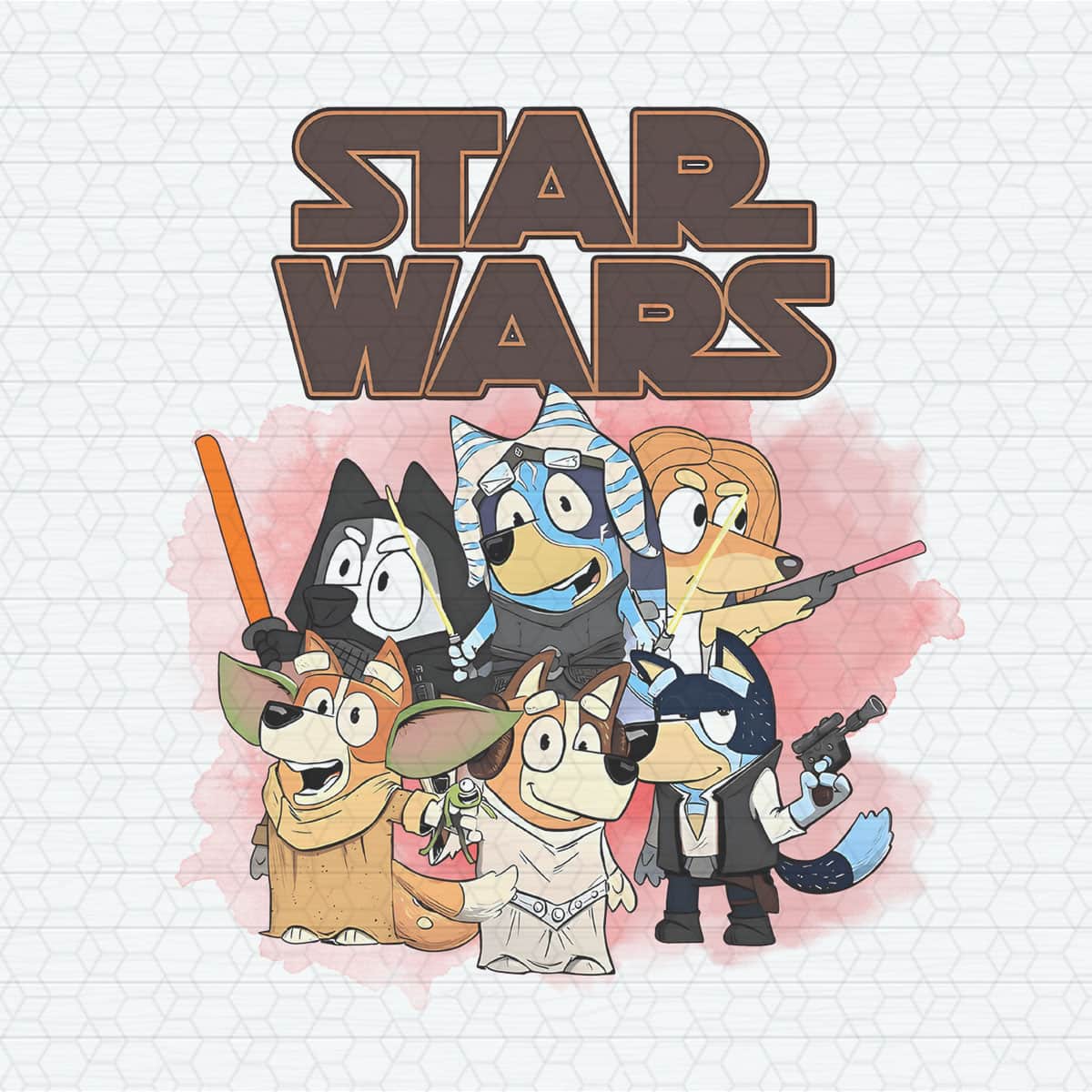 Bluey Friends Star Wars Characters PNG | Inspire Uplift