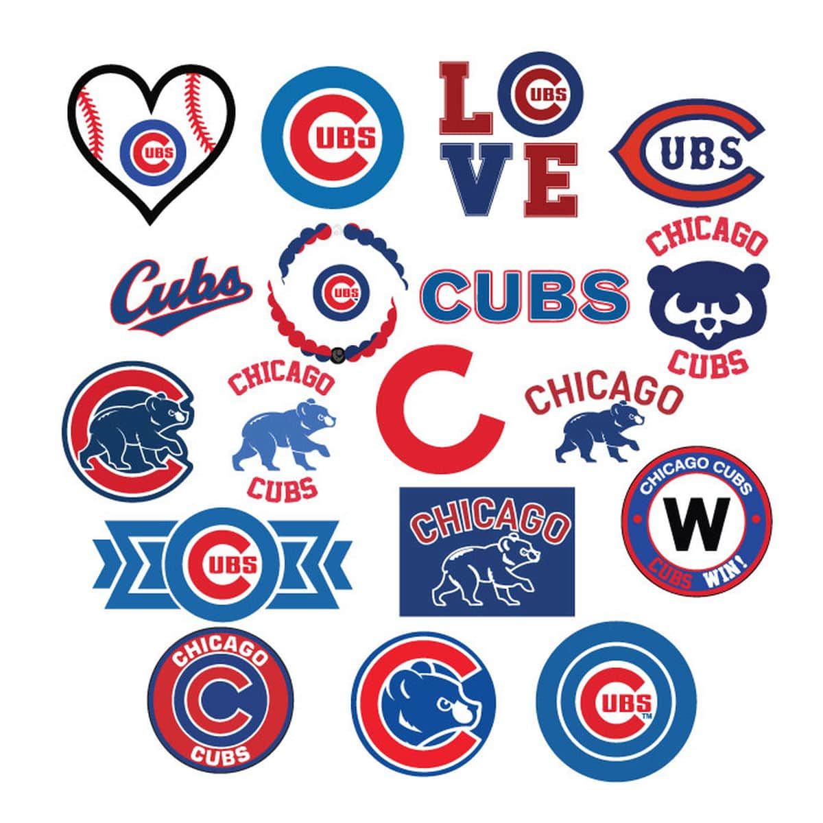 Chicago Cubs Logo Bundle SVG PNG Mlb SVG Love Cubs SVG Baseb | Inspire ...