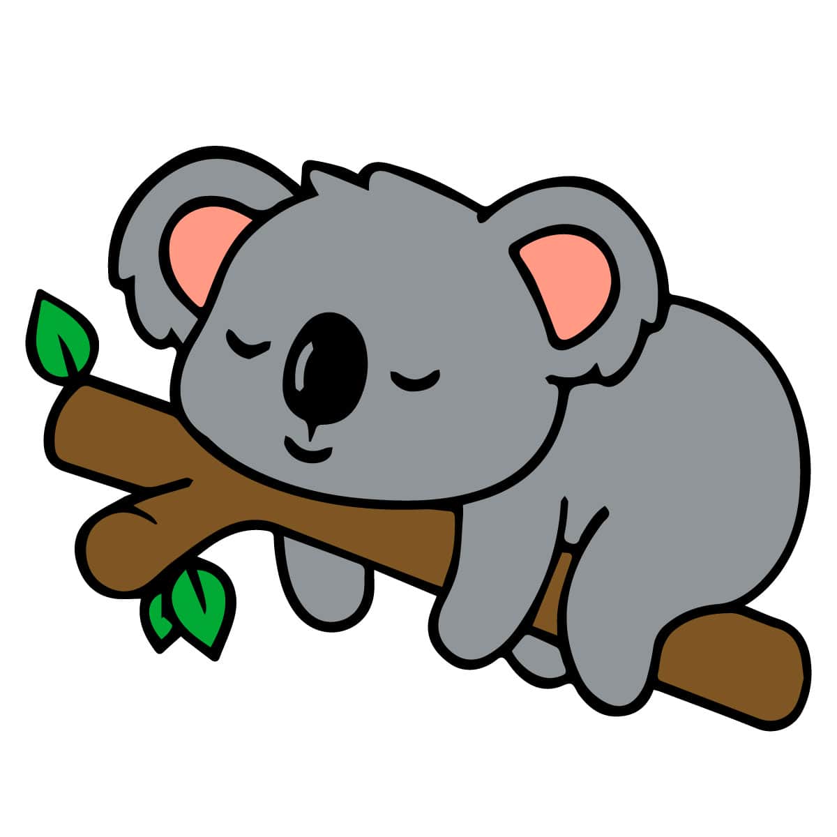 Koala Baby Sleeping SVG PNG Animal SVG Koala Bear SVG Cute A - Inspire ...