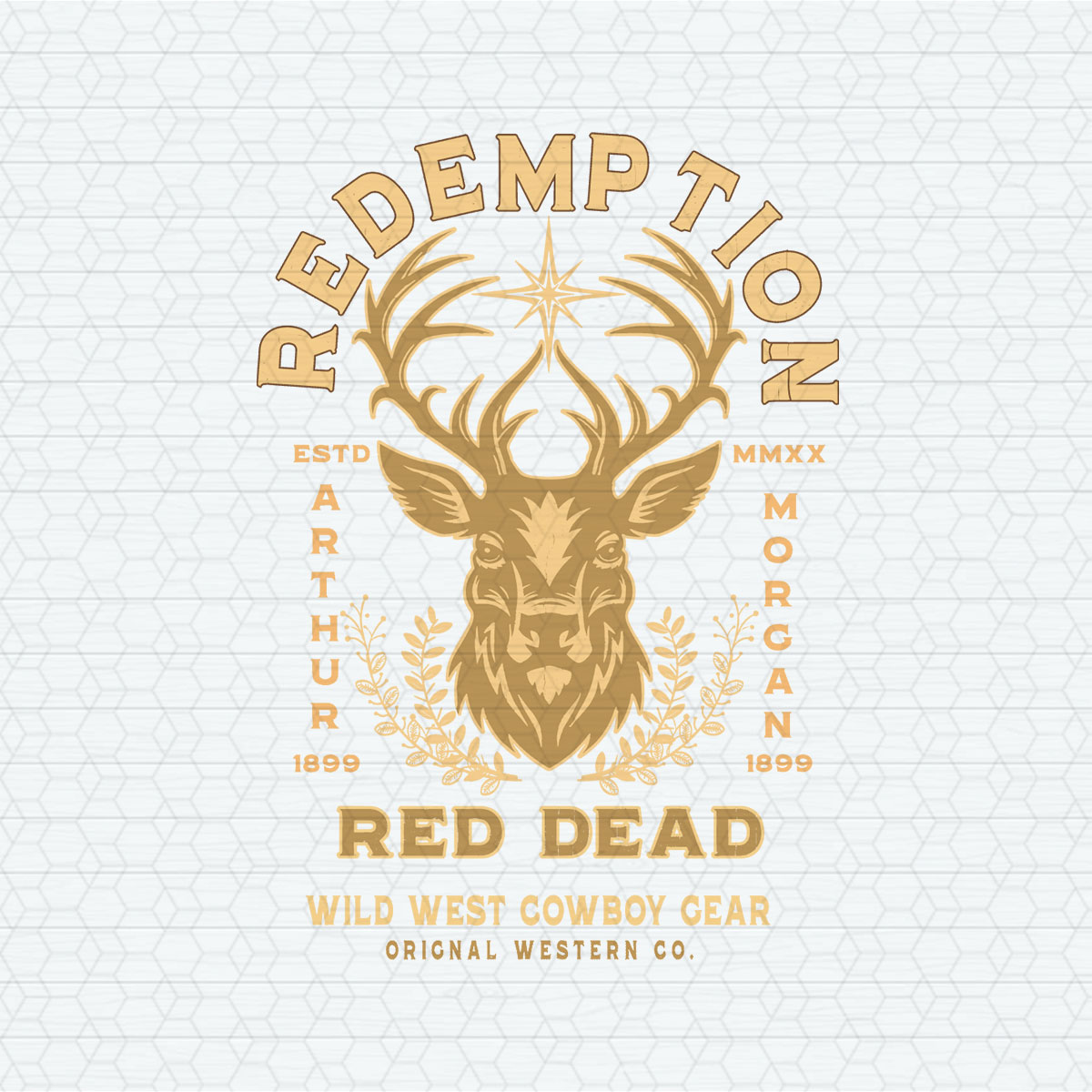 Retro Red Dead Redemption Arthur Morgan SVG | Inspire Uplift