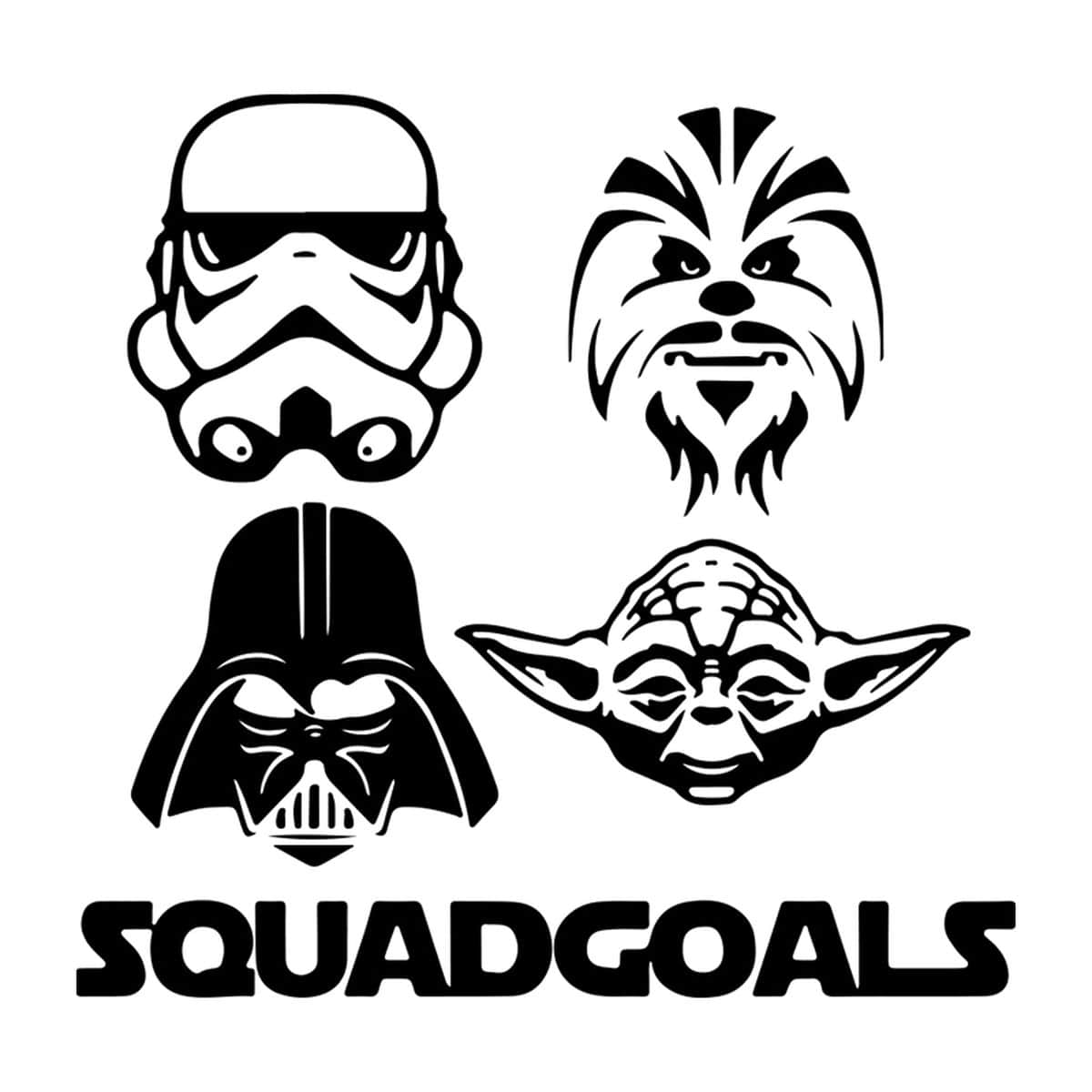 Aquad Goals Star Wars Gift, Yoda SVG, Darth Vader, Star Wars - Inspire ...