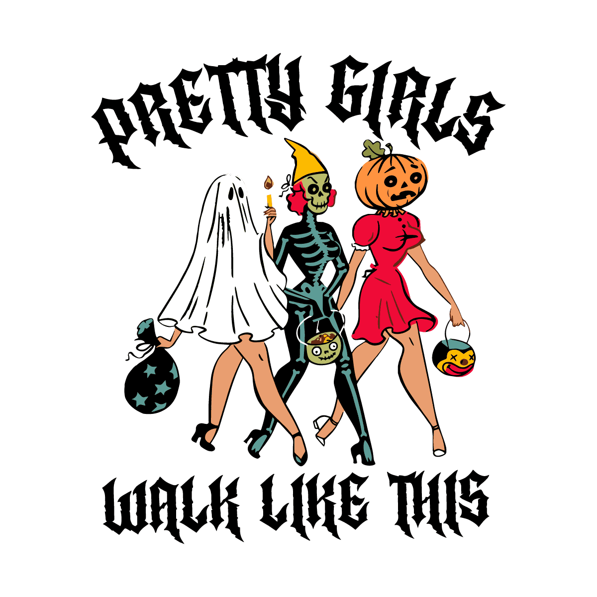 The Pretty Girls Walk Like This SVG Graphic Design File | Inspire Uplift