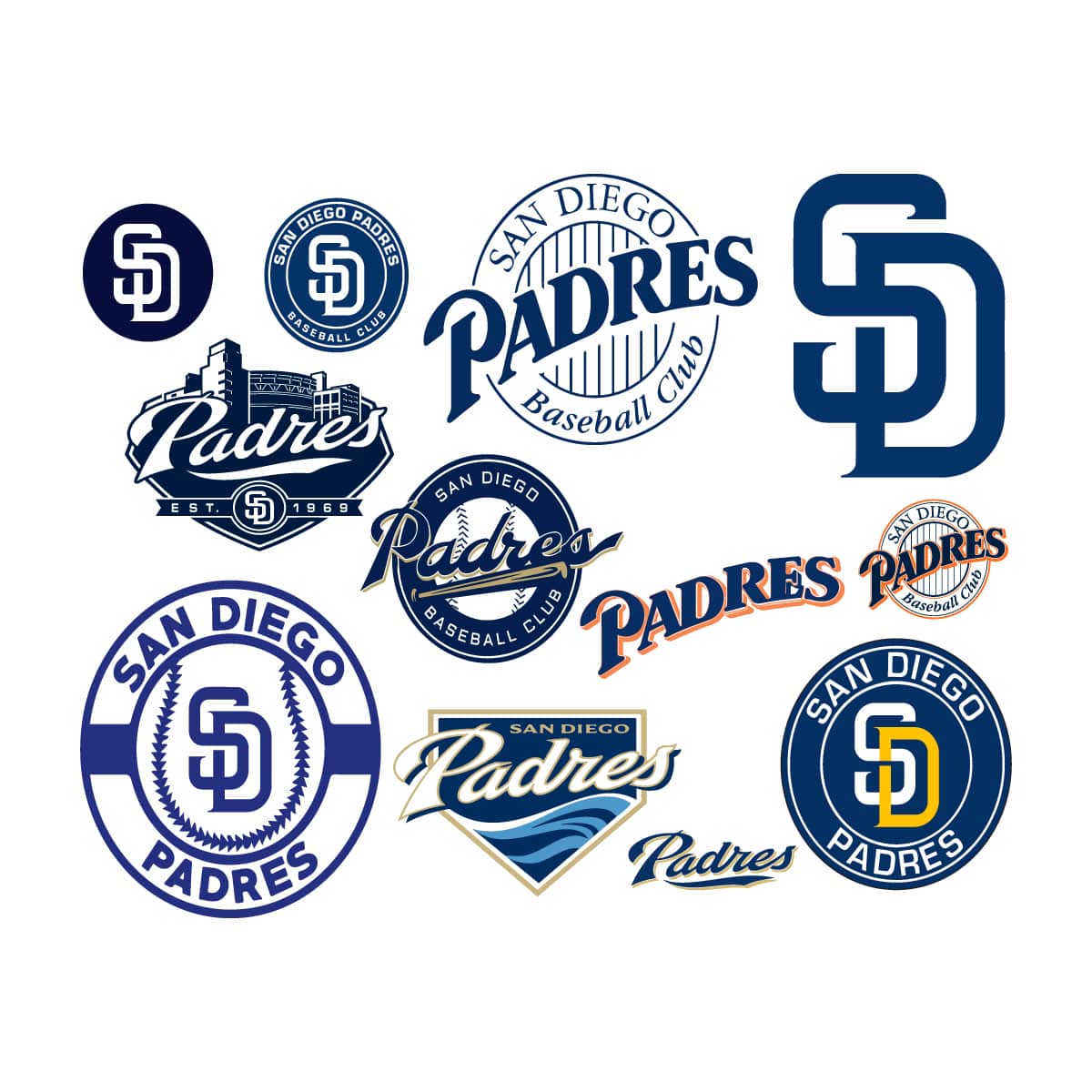 San Diego Padres Bundle SVG PNG Mlb SVG Padres Logo SVG | Inspire Uplift