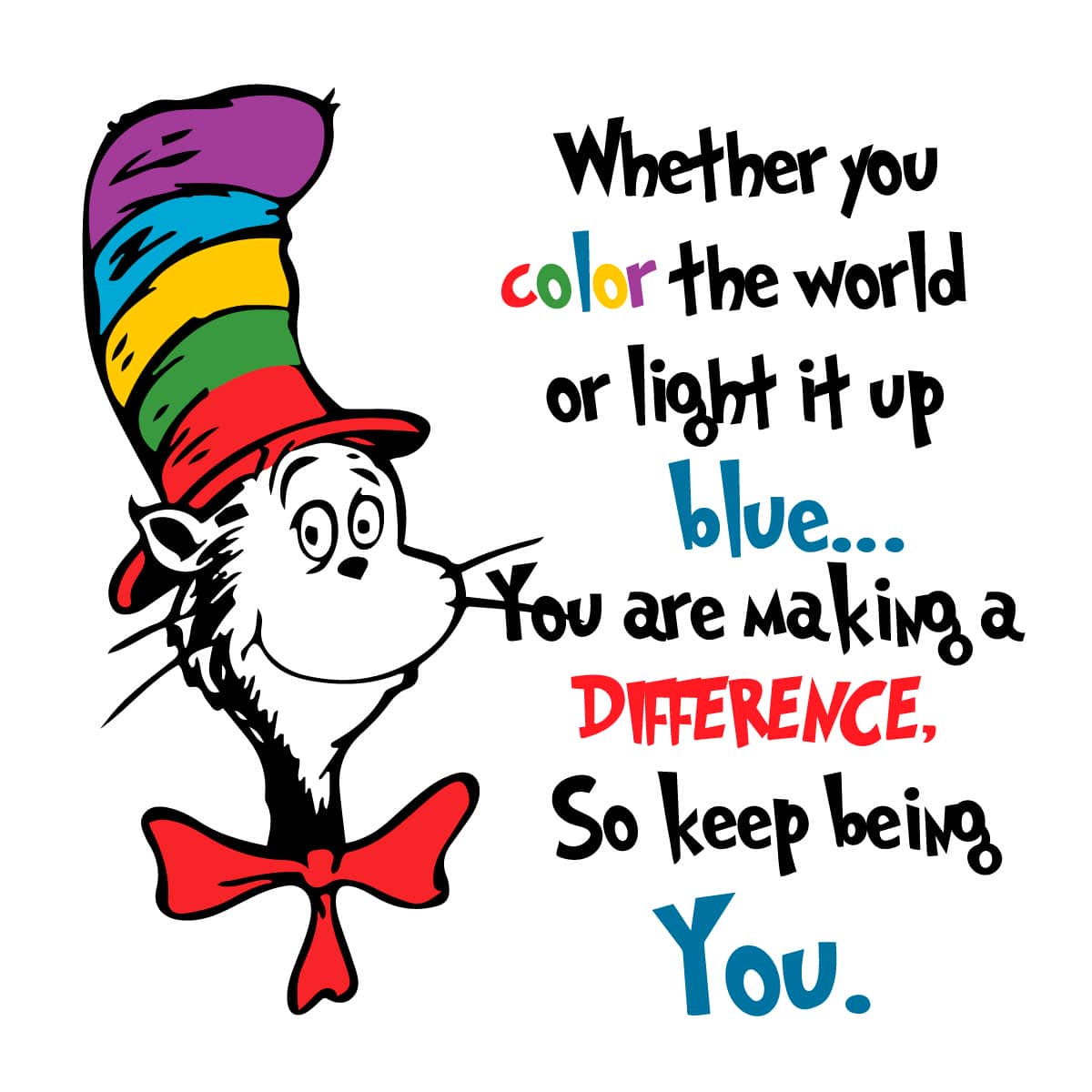 Dr Seuss Autism Awareness SVG Dr Seuss SVG Dr Seuss Bundle S - Inspire ...