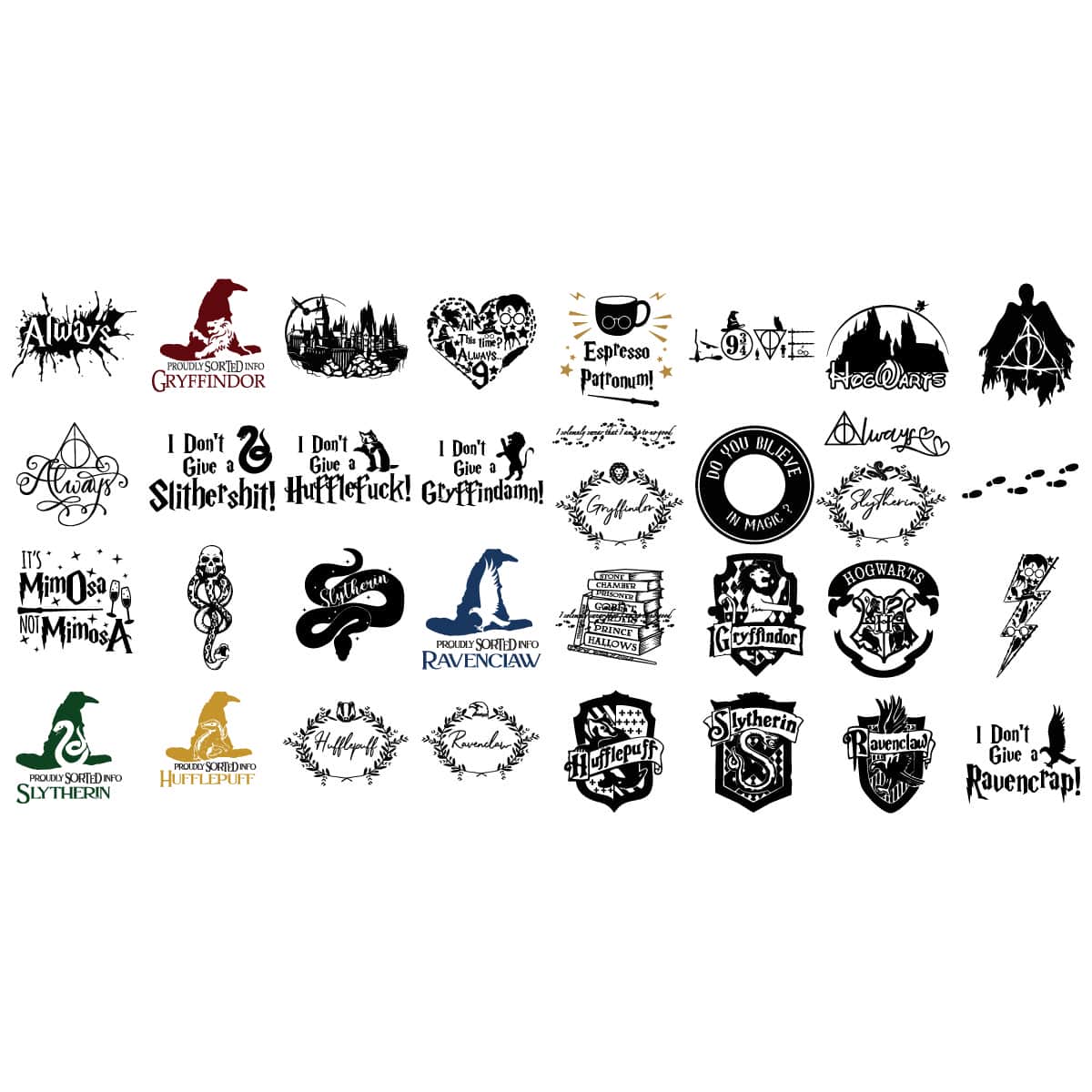 Harry Poster Sign Bundle SVG PNG Harry Potter SVG Magic Wand - Inspire ...