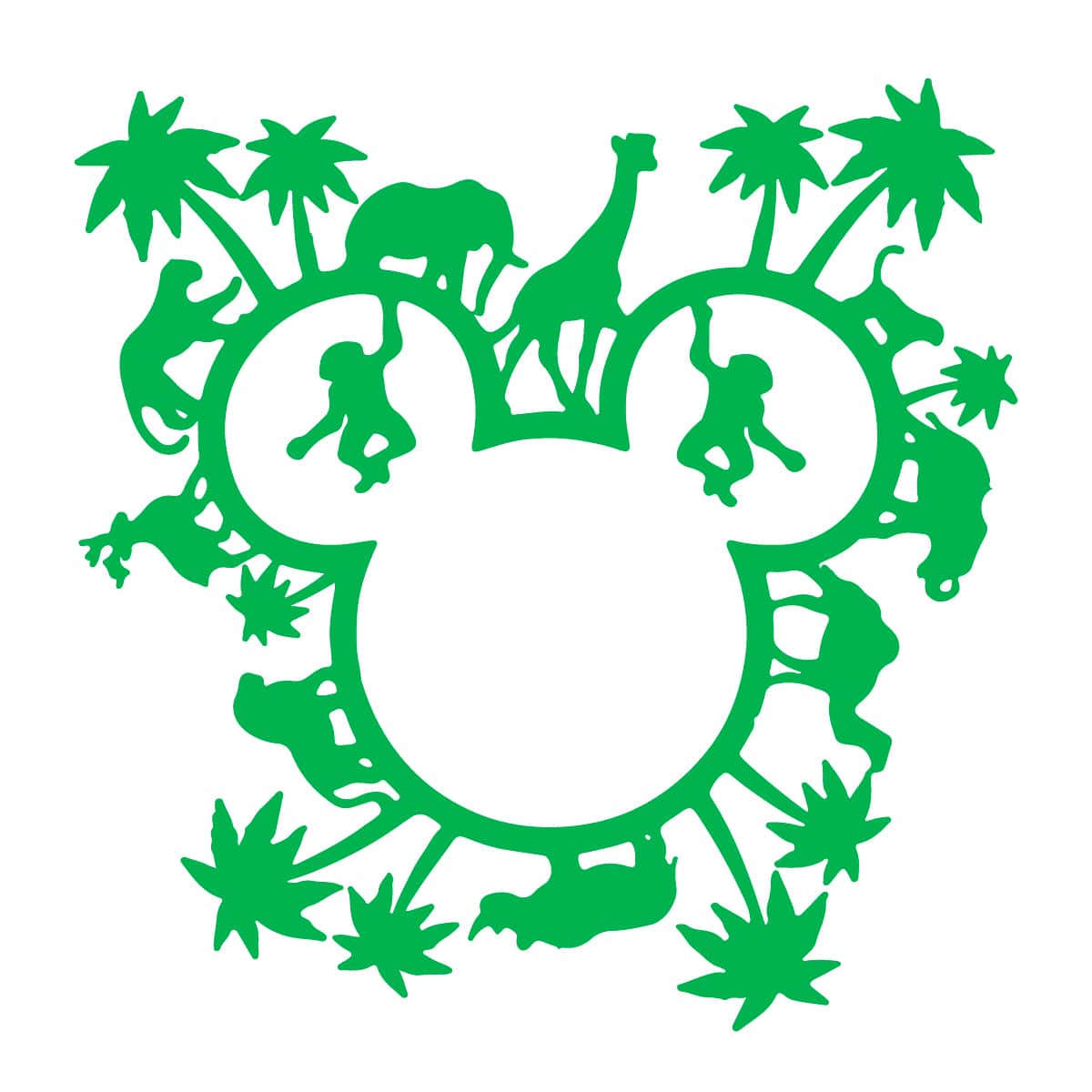 Disney Animal Kingdom SVG Silhouette Disney SVG Safari Zoo S - Inspire ...