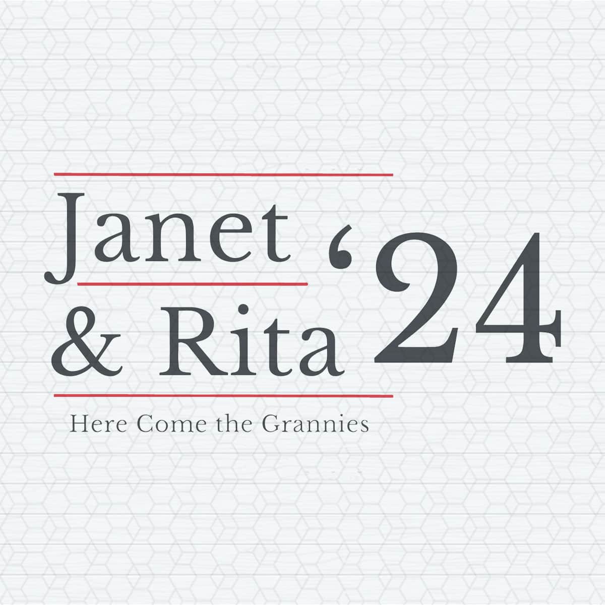 Janet And Rita 24 Bluey Grannies For President SVG | Inspire Uplift
