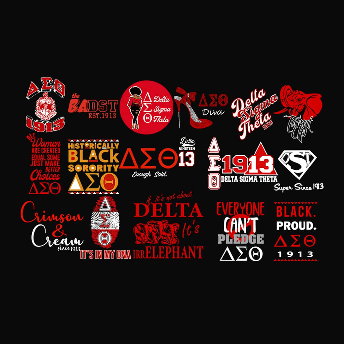 19 Files Delta Sigma Theta Sorority Bundle SVG, Sorority SVG - Inspire ...