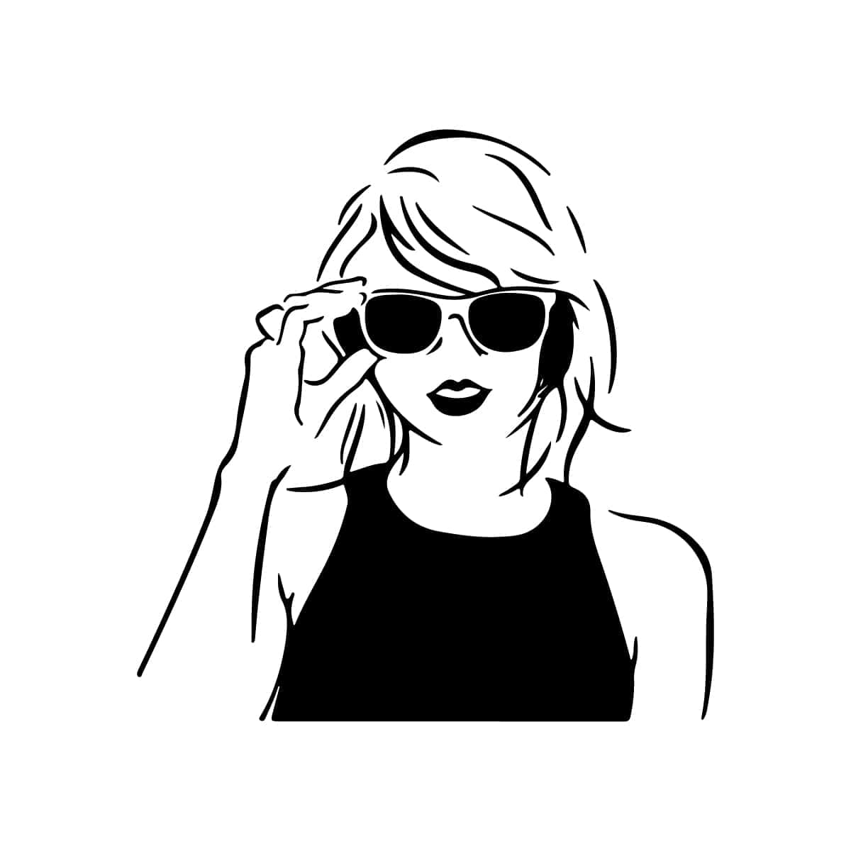 Taylor Swift Svg Sunglasses Swiftie Merch Gift Svg | Inspire Uplift