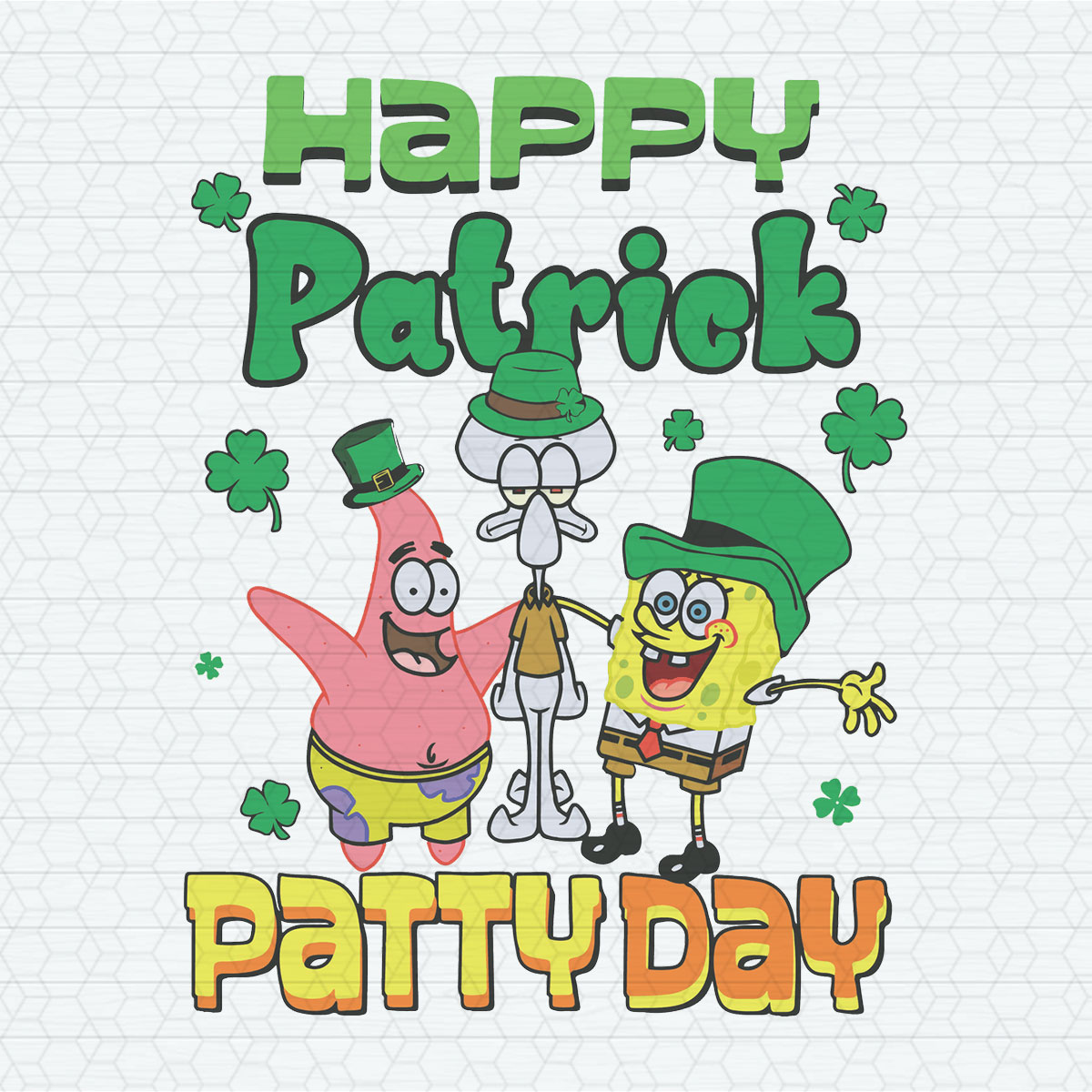 Happy Patrick Patty Day Spongebob SVG - Inspire Uplift