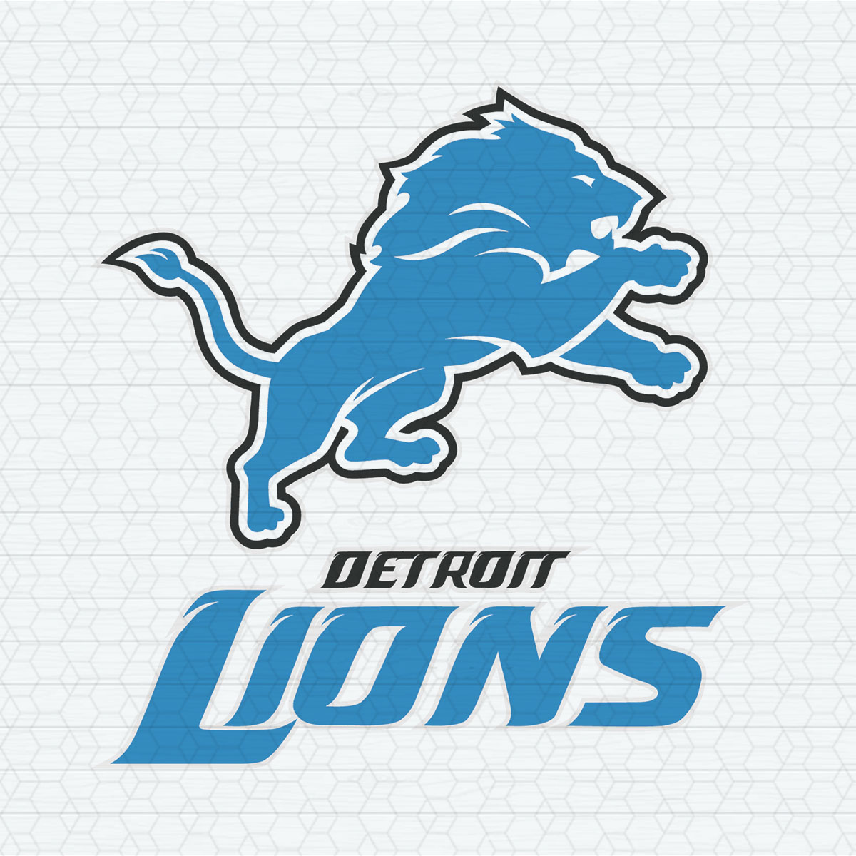 Retro Detroit Lions Logo Nfl SVG | Inspire Uplift