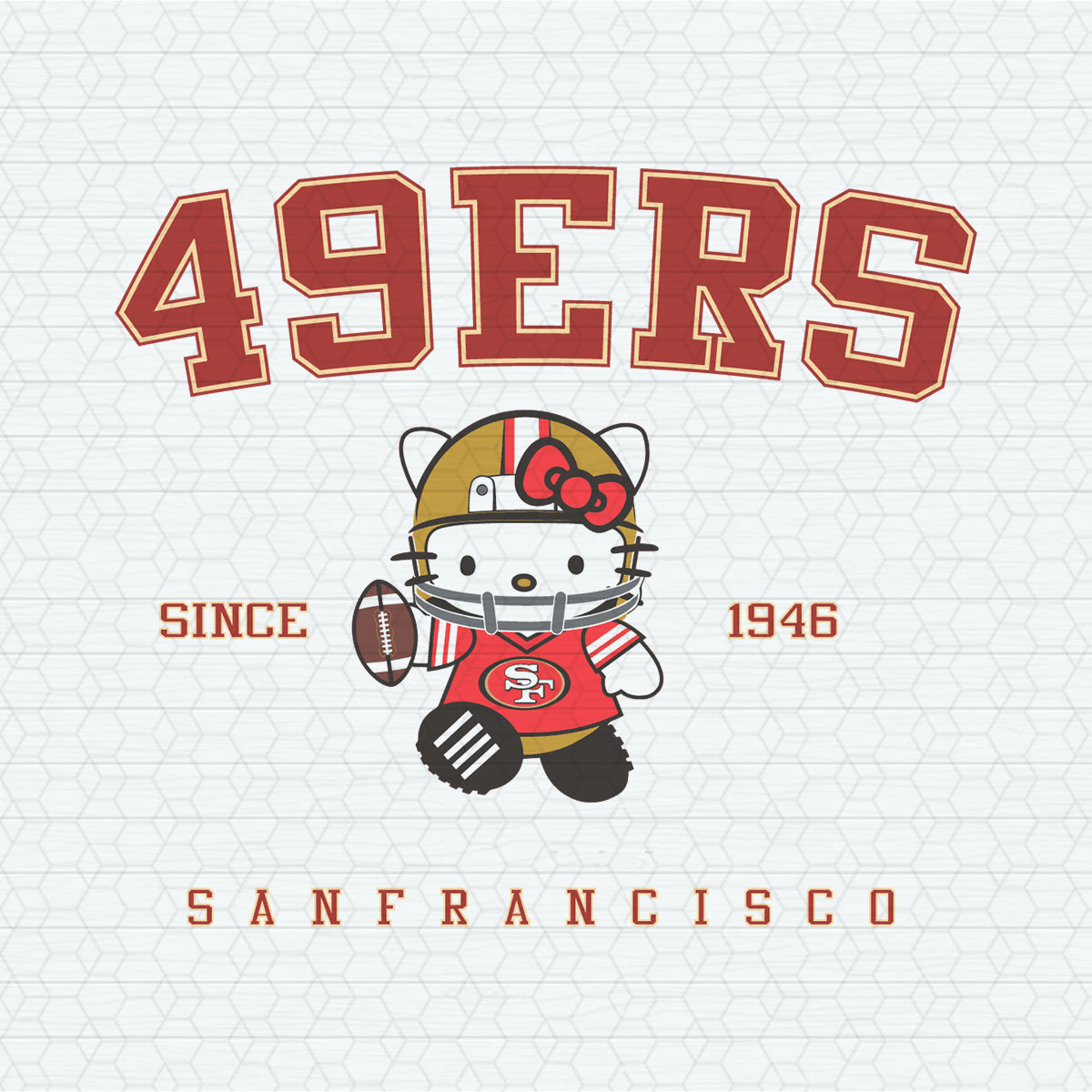 San Francisco 49ers Hello Kitty SVG | Inspire Uplift