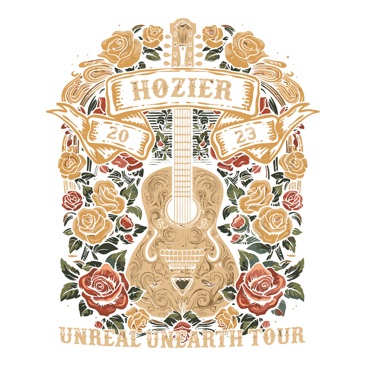Hozier Unreal Unearth Tour 2023 SVG | Inspire Uplift