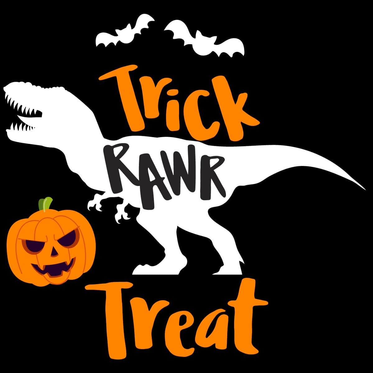 Trick Rawr Treat SVG Dinosaur SVG Pumpkin SVG | Inspire Uplift
